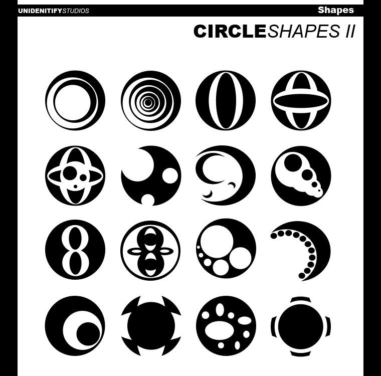 Circle Shapes II for Photoshop by UnidentifyStudios on DeviantArt