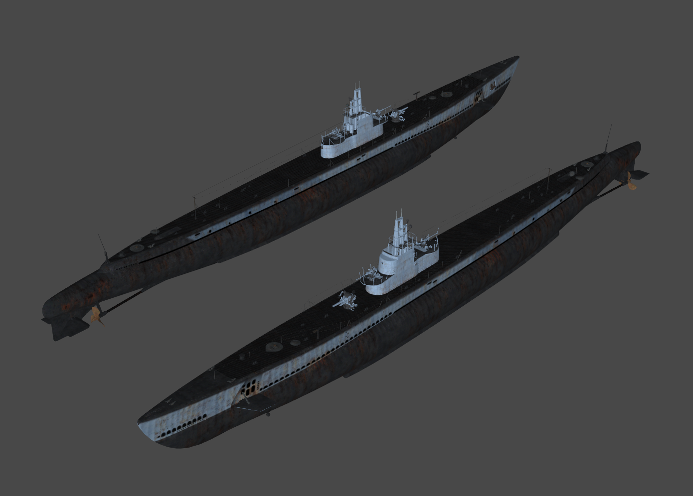 Gato Class Submarine Art