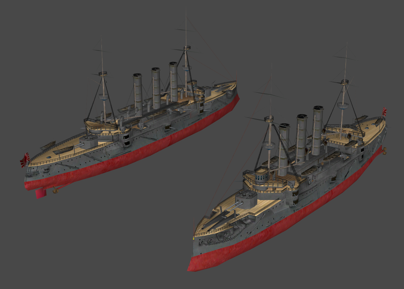 IJN - Izumo class armored cruiser (DG) by DigitalExplorations on DeviantArt