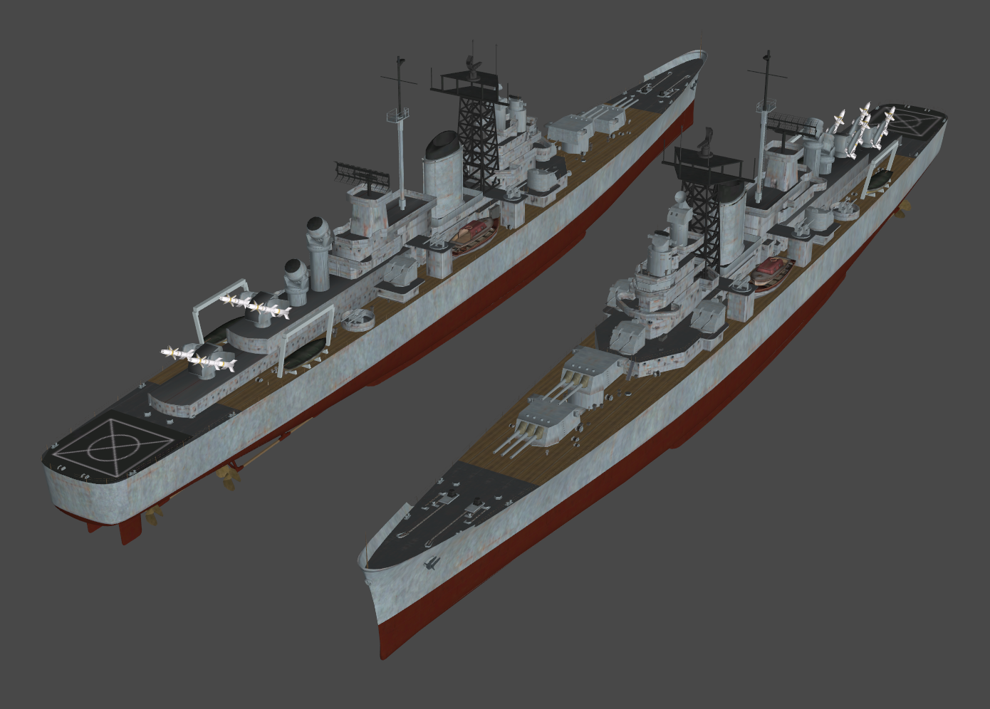 USN - Boston class cruiser (REM) by DigitalExplorations on DeviantArt
