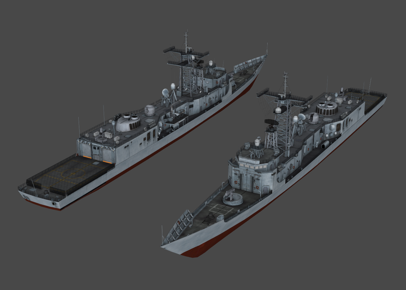 USN - Oliver Hazard Perry class FFG (Pack 3D) by DigitalExplorations on ...