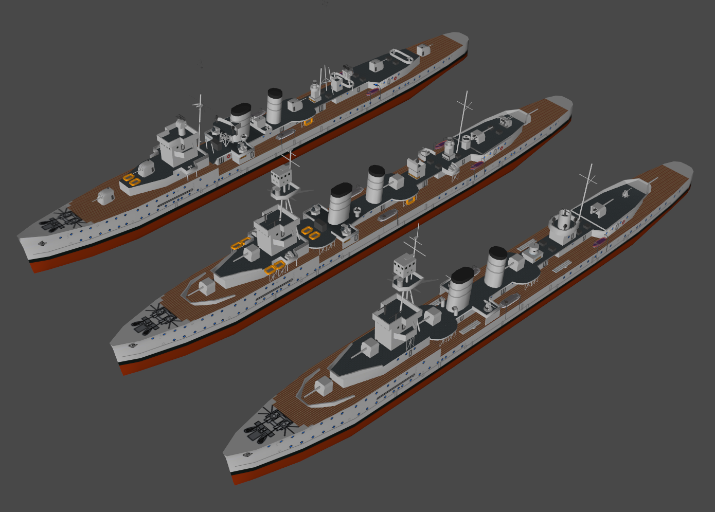 BRN - Danae or D Class light cruiser (CFS2) by DigitalExplorations on ...
