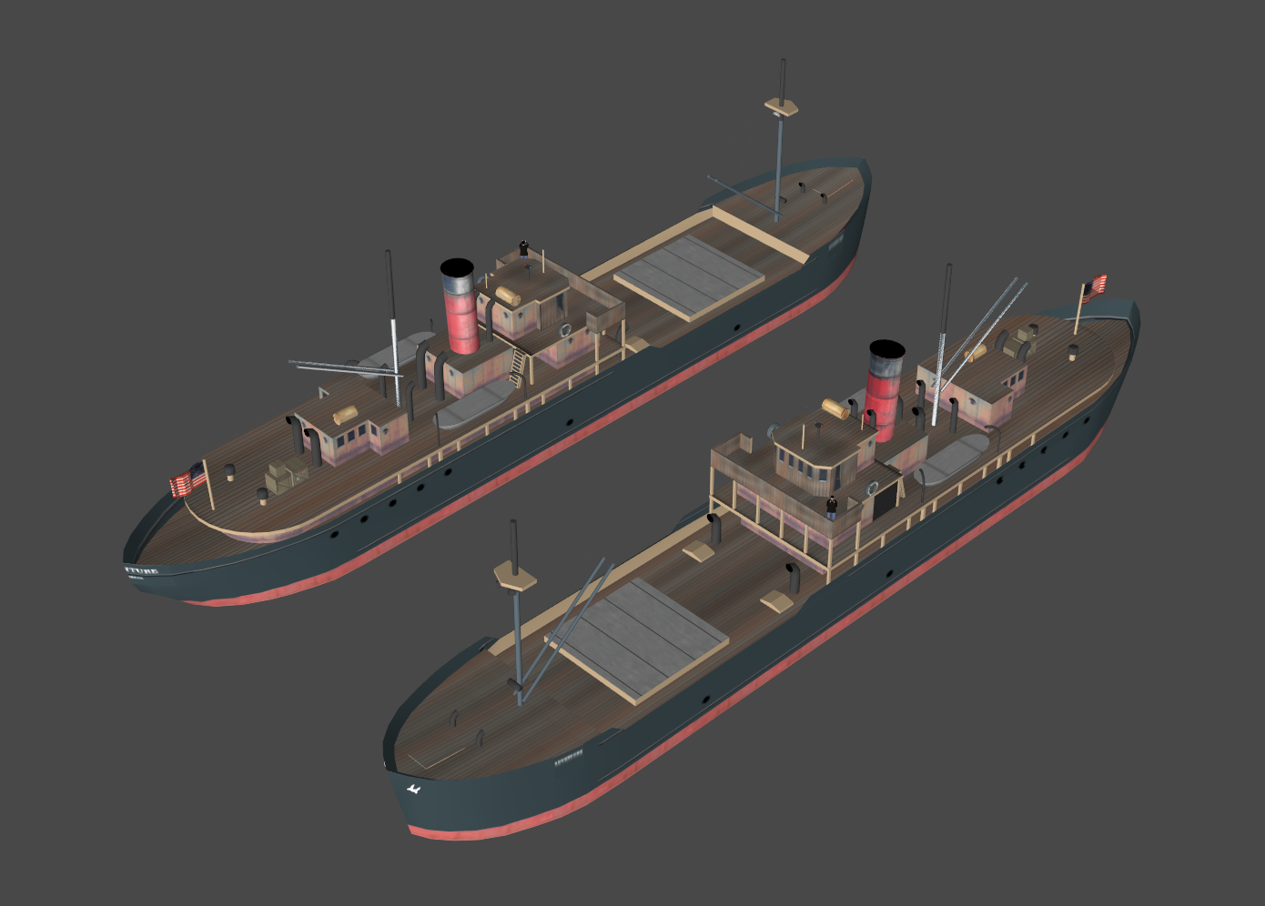 SS Adventure 1930s tramp steamer (CFS2) by DigitalExplorations on ...