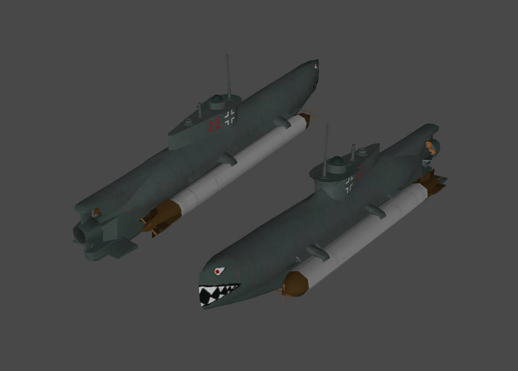 RKM - U-boat Type XXVIIB Seehund (CFS2) by DigitalExplorations on ...