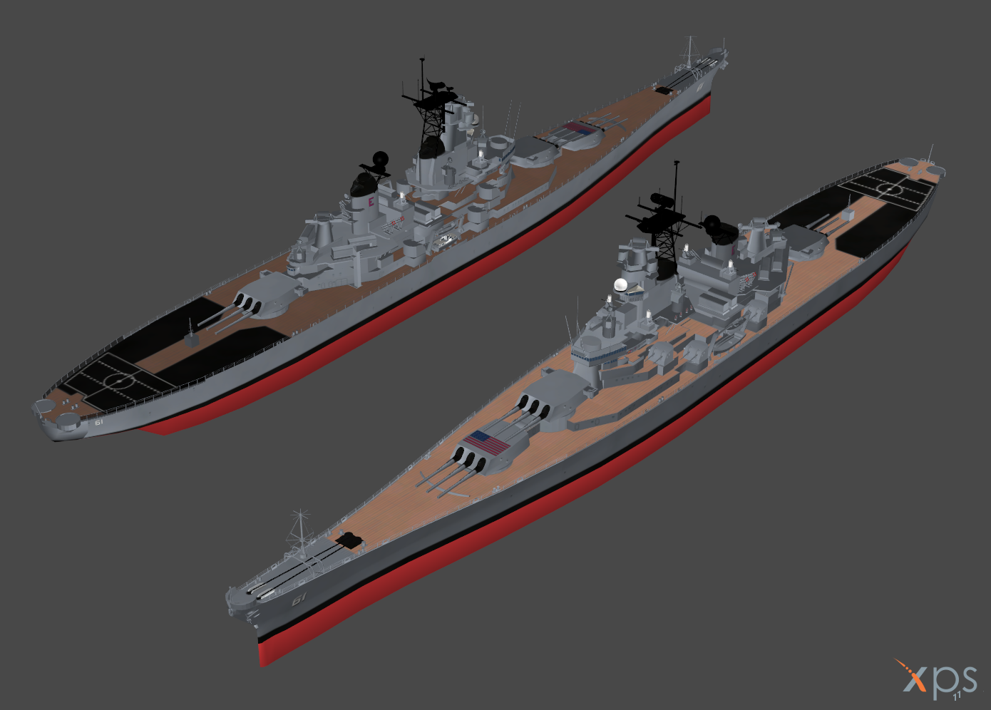 BB - Iowa class - 1980s modernization (FSX) by DigitalExplorations on ...