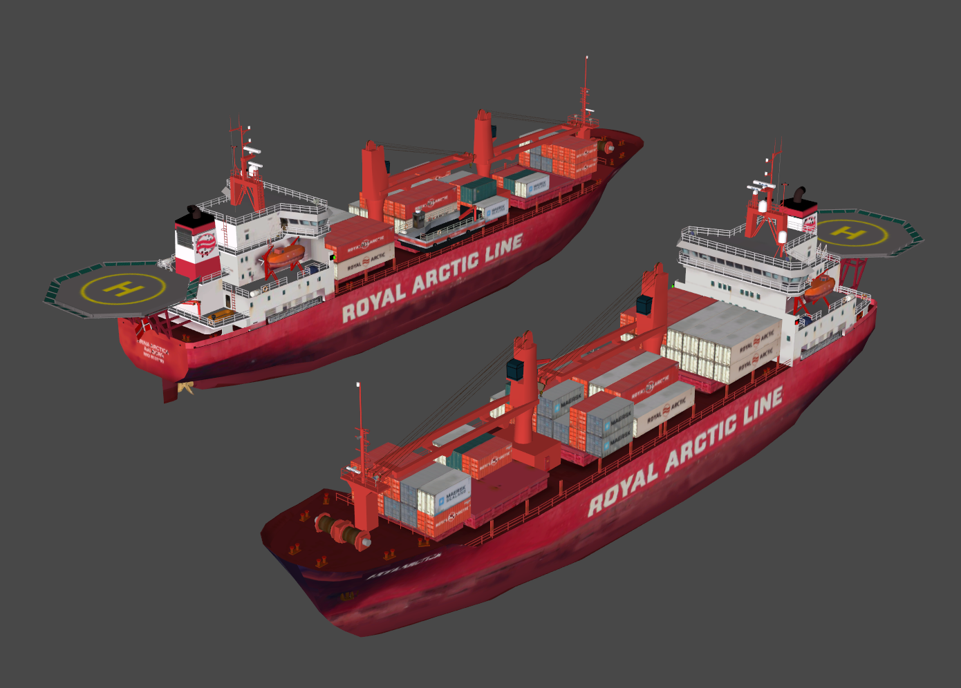 Arina Arctica container ship (FSX) by DigitalExplorations on DeviantArt