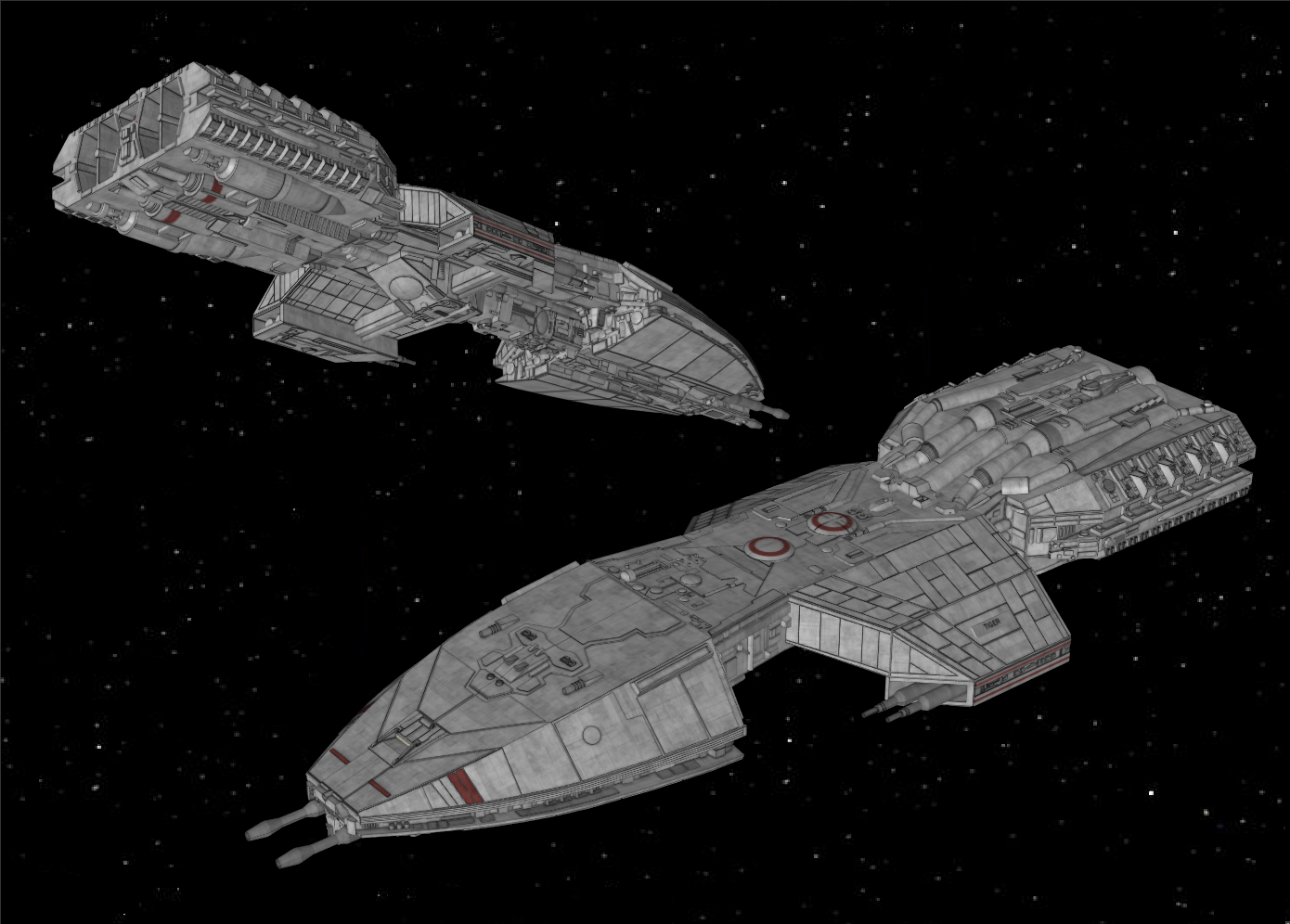 Colonial - Tiger class destroyer (Brandon Bray) by DigitalExplorations ...
