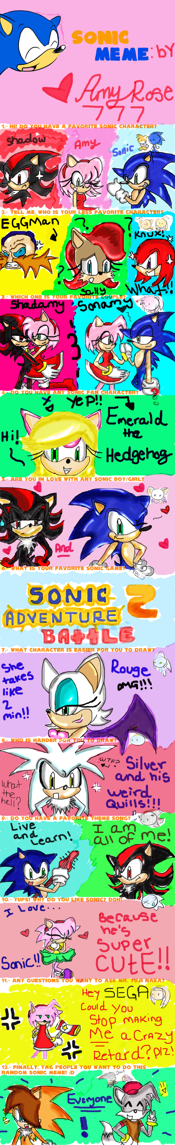 Sonic Meme by amyrose777 on DeviantArt