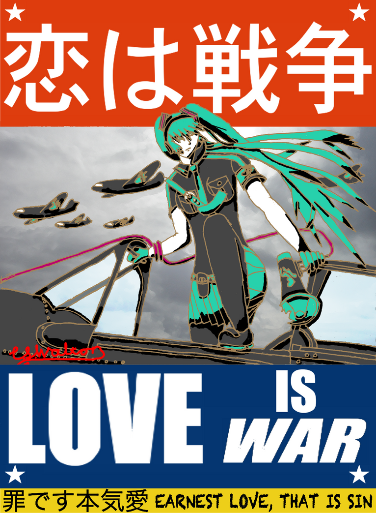 Love is war poster by the-crazy-chibi on DeviantArt