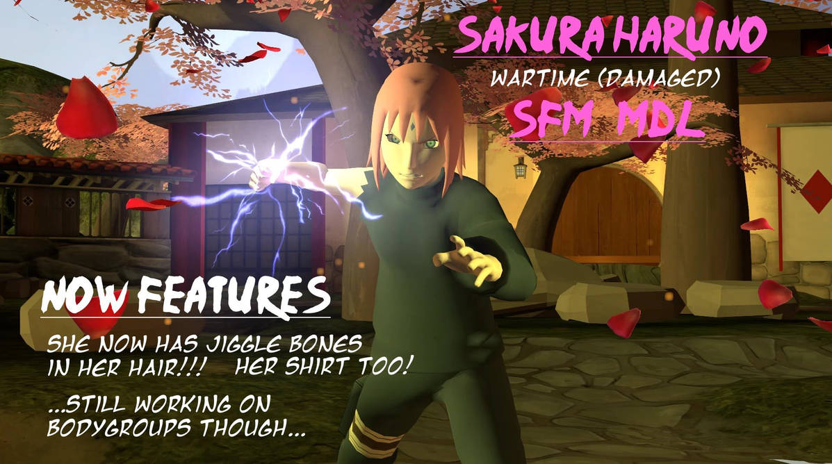 Sakura (Battle damaged) (SFM) by Overlord-Sombra on DeviantArt