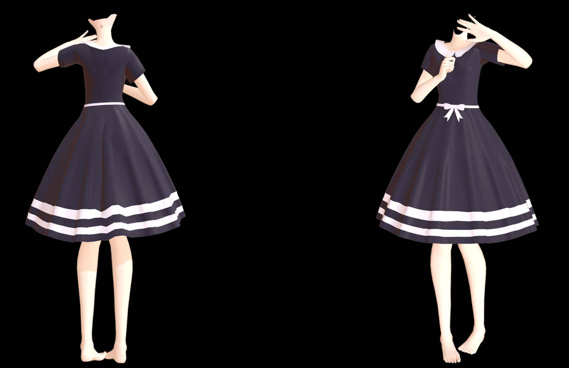 MMD TDA Simple dress (Thanks for 150+) (DL) by yaisa-hori on DeviantArt
