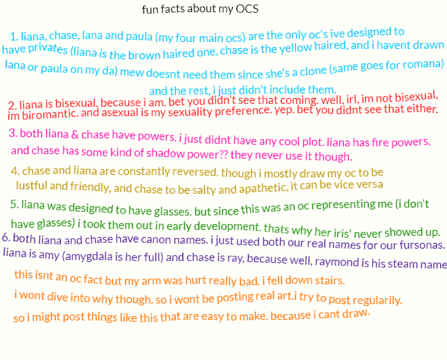 oc fun facts!! by shimatheglaceon on DeviantArt
