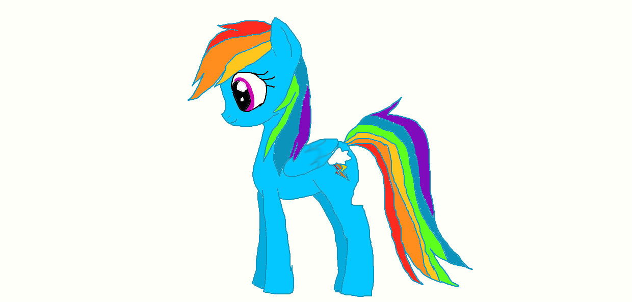 Rainbow DASH colored by bonnieandchicaforeve on DeviantArt