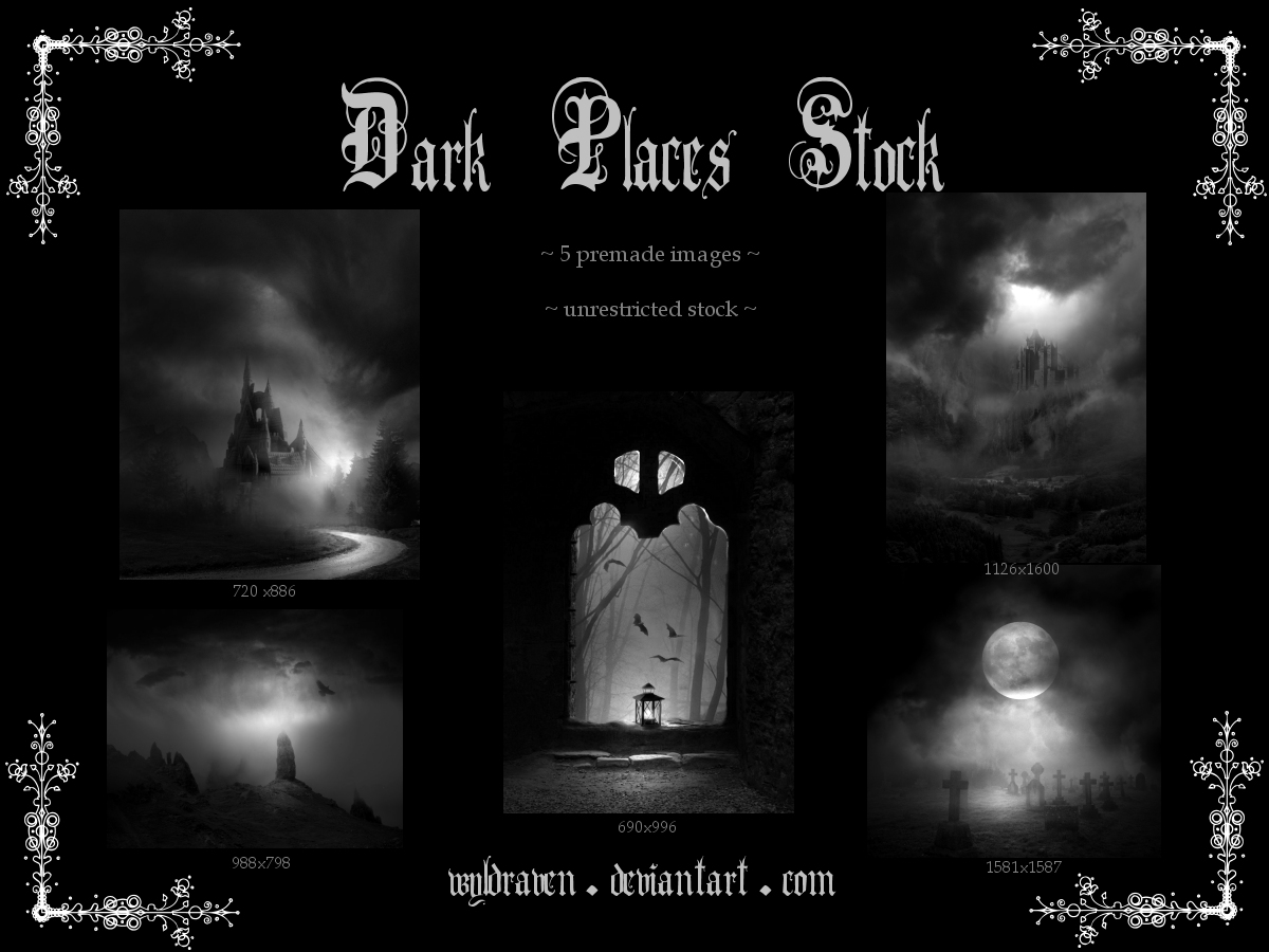 Dark Places Stock by wyldraven on DeviantArt