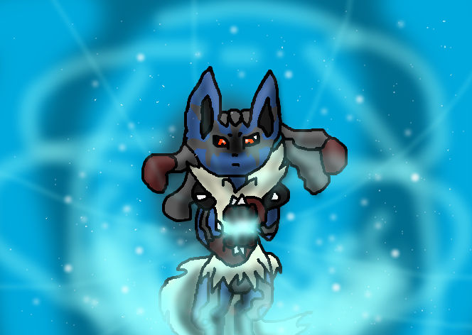 Mega Lucario's Aura sphere by SereneMists on DeviantArt