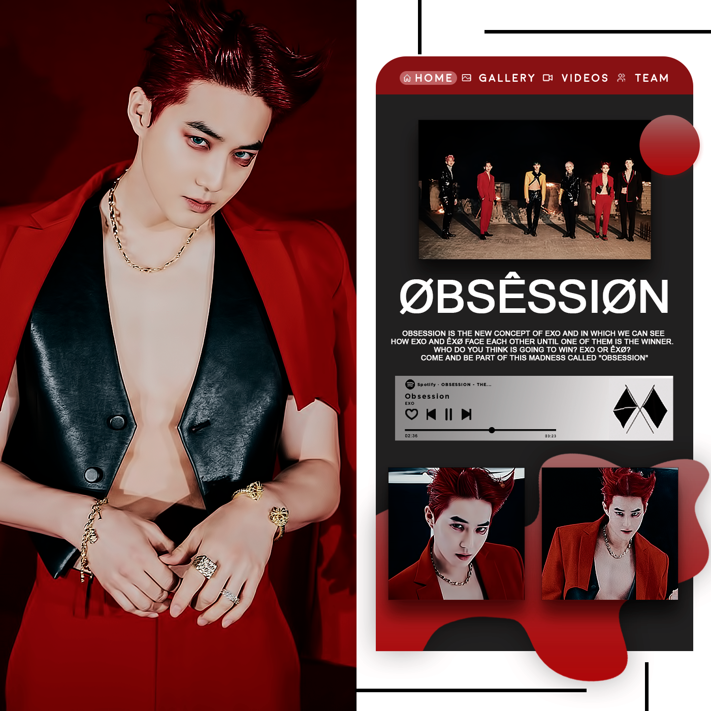 OBSESSION RED Template OO7 by artRAVEeditions by artRaveEditions on ...