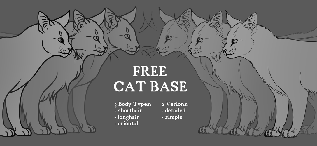 Free Cat Base/Lineart by Anna-IgnisDraconis on DeviantArt