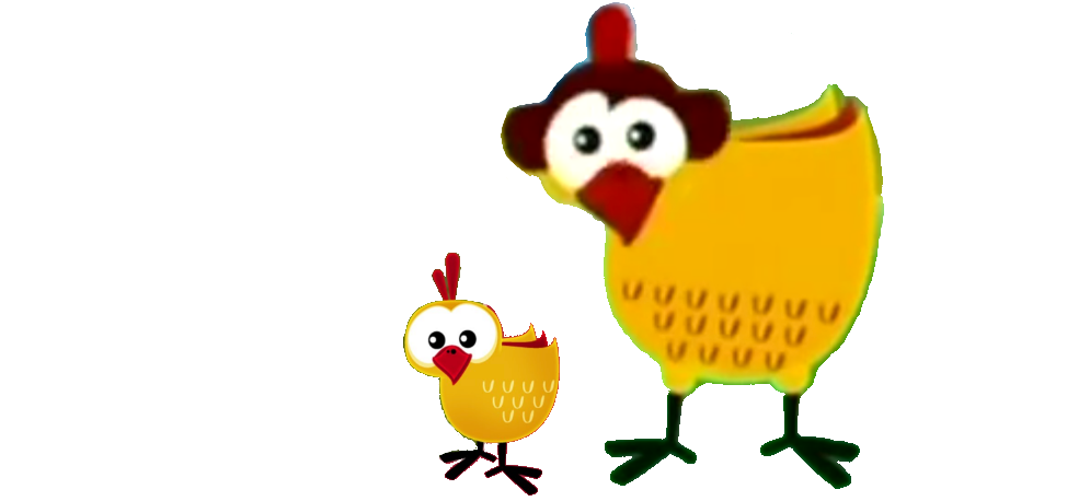 Mrs. Chicken And Baby Chick by CelikCelik2021 on DeviantArt