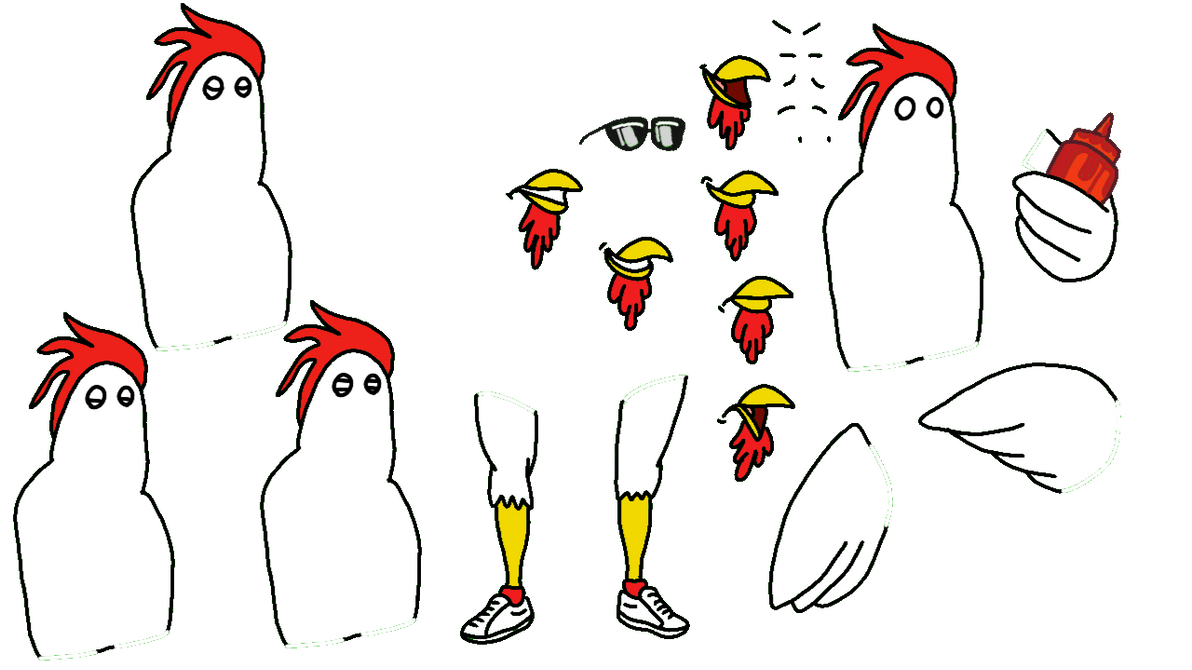 Chicken Guy Character Builders by CelikCelik2021 on DeviantArt