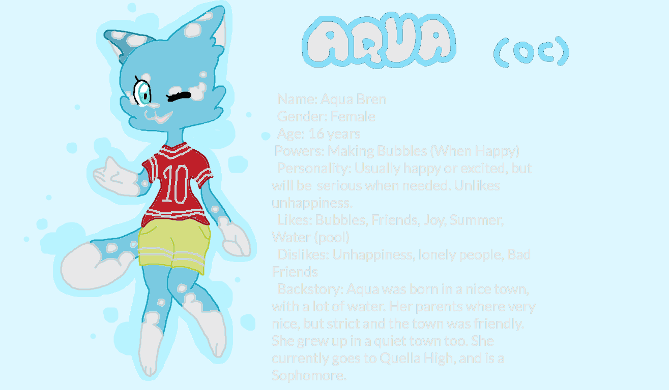 Aqua, OC #1 by AlikinBoom on DeviantArt