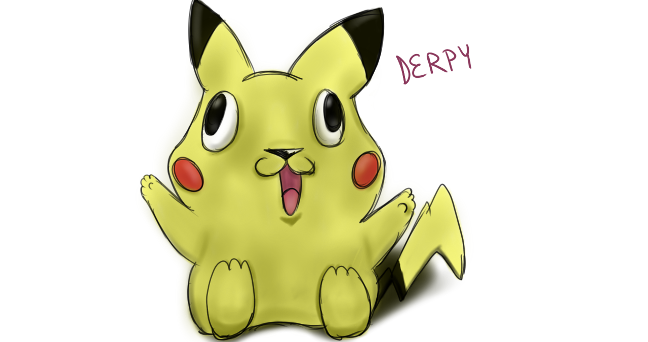 Derpy Pikachu by GN-MS on DeviantArt