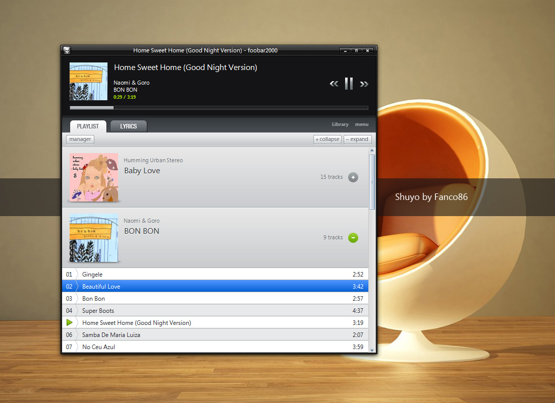 Shuyo for Foobar2000 by fanco86 on DeviantArt