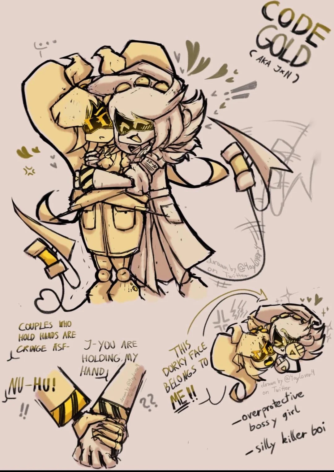 Code Gold (AKA J x N) by LordBumble on DeviantArt