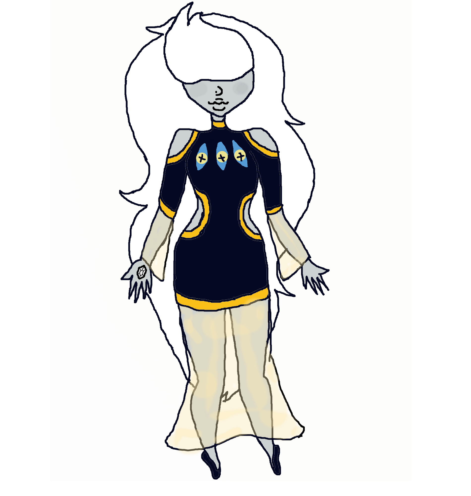 Gemsona- Elestial Quartz by ReaperLovesCandy on DeviantArt