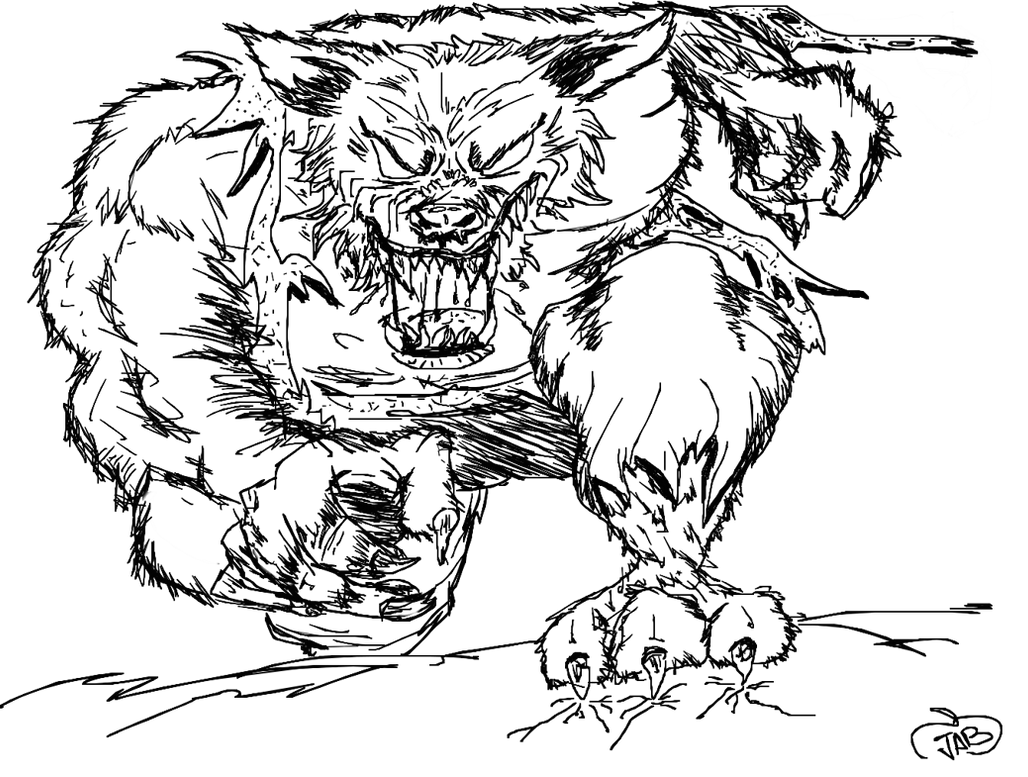 Werewolf by jabd on DeviantArt