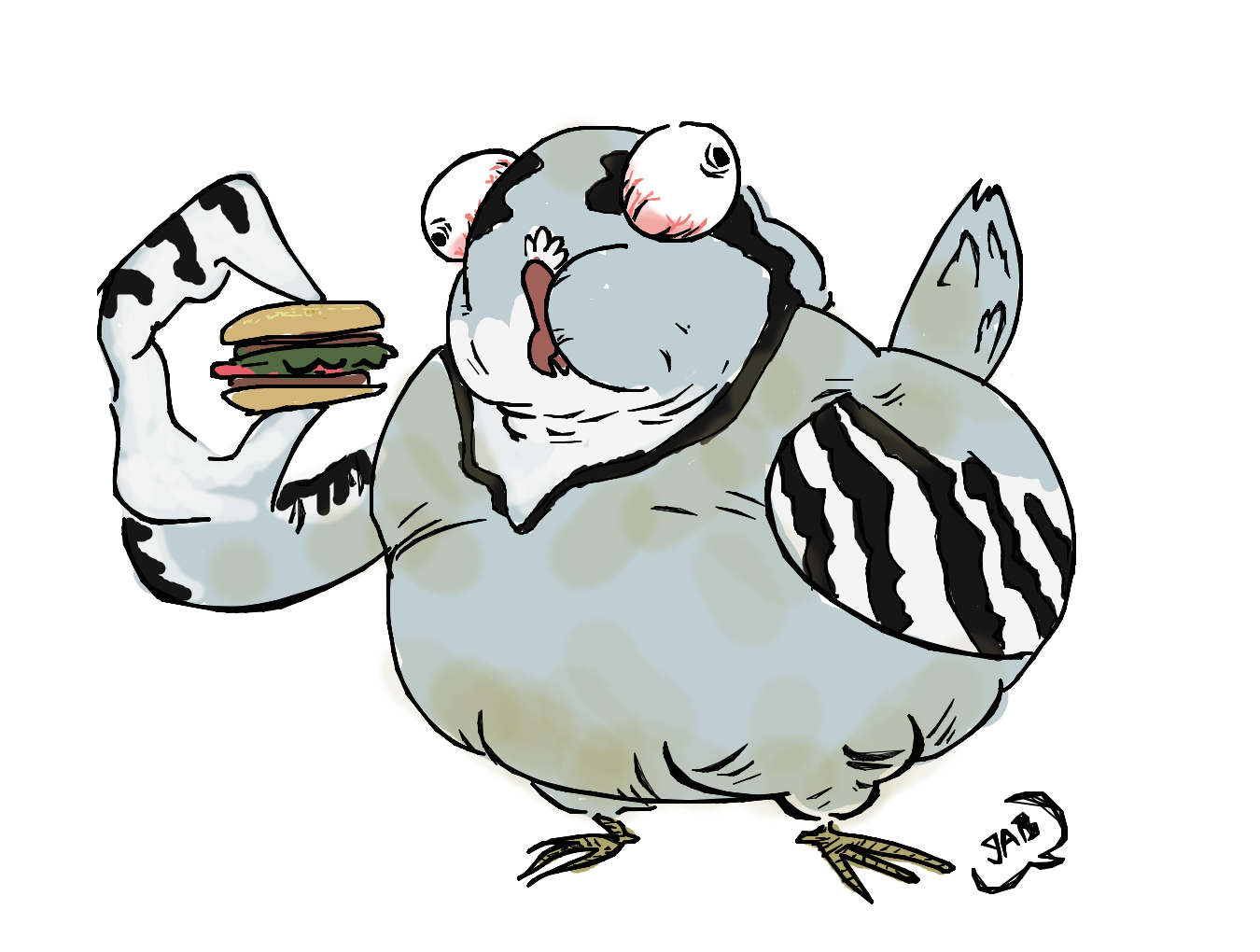 Fat bird. by jabd on DeviantArt