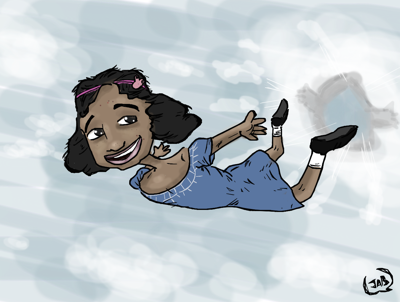 Flying girl by jabd on DeviantArt