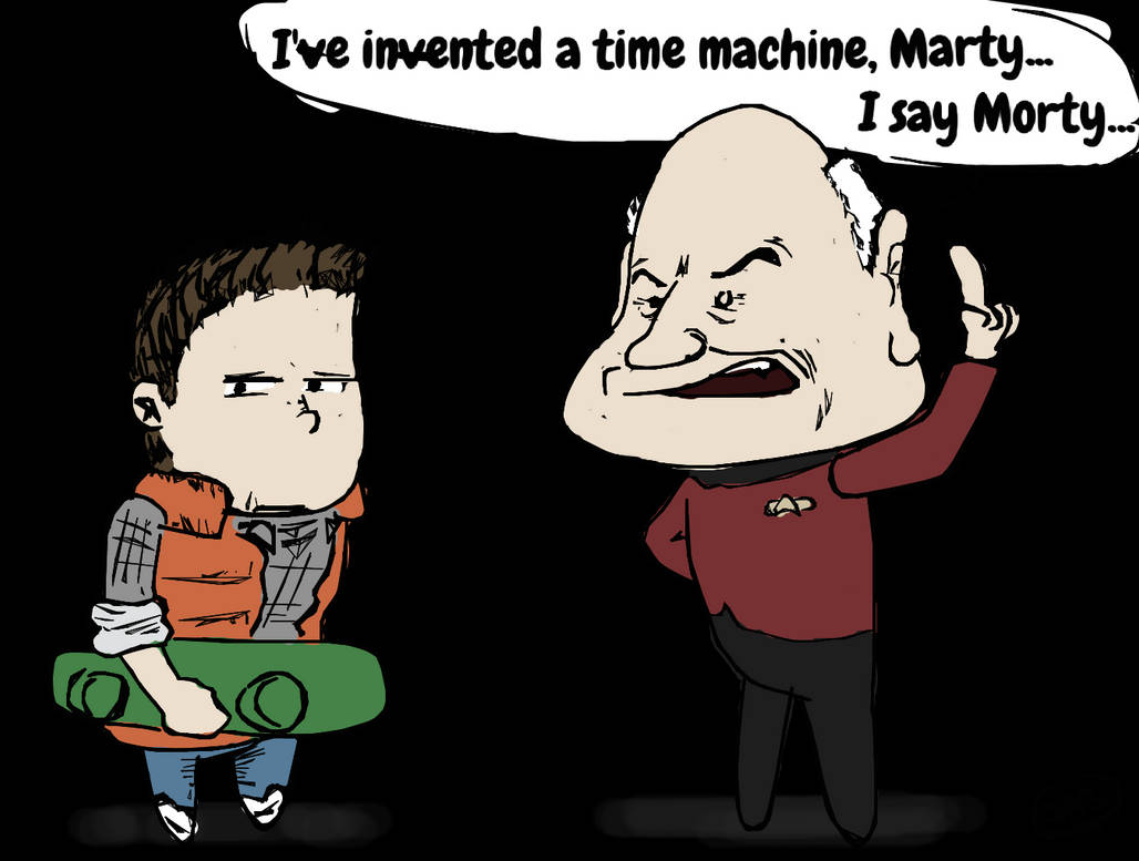 Marty and Pickard as Rick and Morty by jabd on DeviantArt