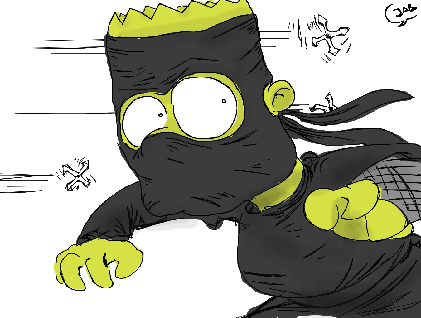 Bart: ninja by jabd on DeviantArt