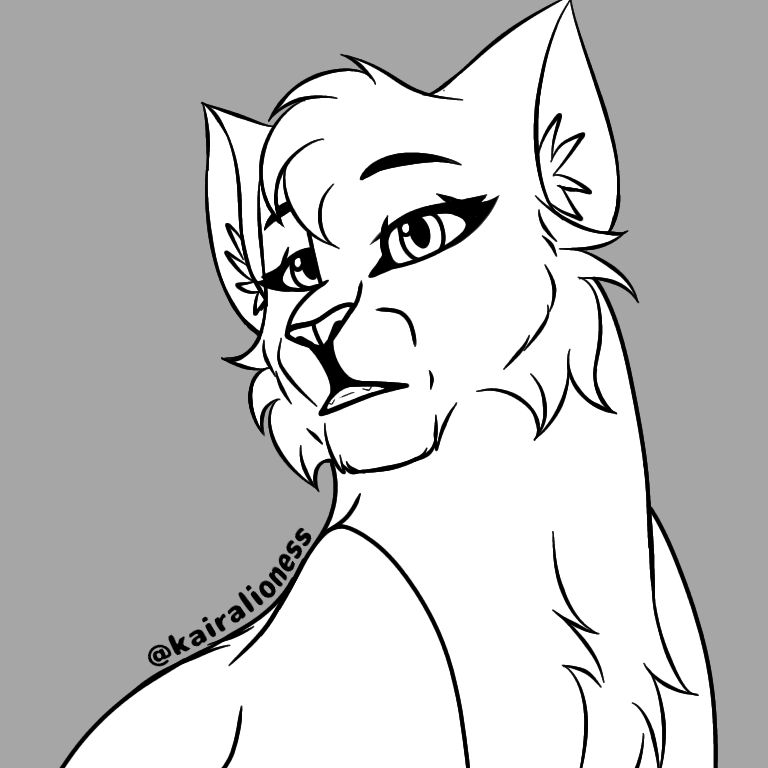 Female Cat Base (F2U) - by kairalioness by KairaLioness on DeviantArt