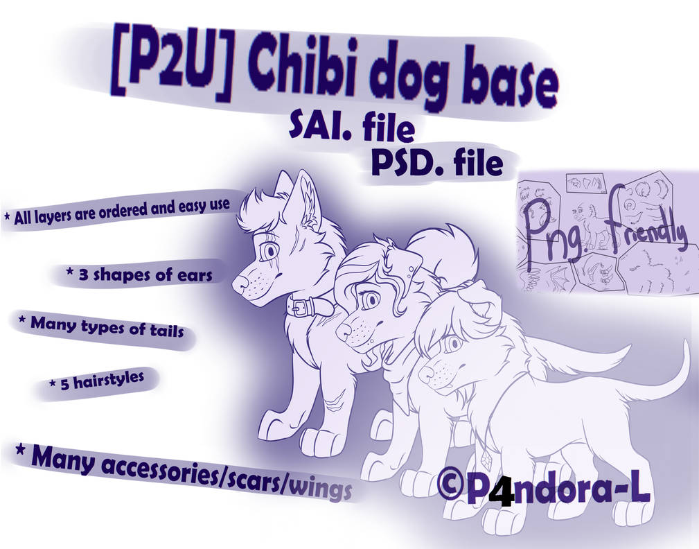 [P2U] Chibi Dog - Base by LP4ndora on DeviantArt