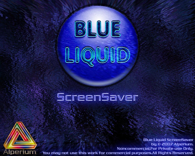 Blue Liquid ScreenSaver by klen70 on DeviantArt