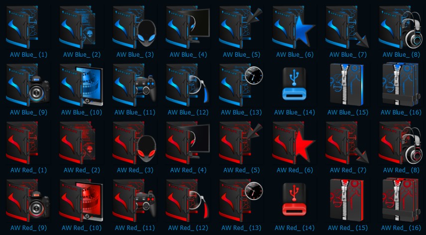 AlienWare ICOns by JohnsyCarver on DeviantArt