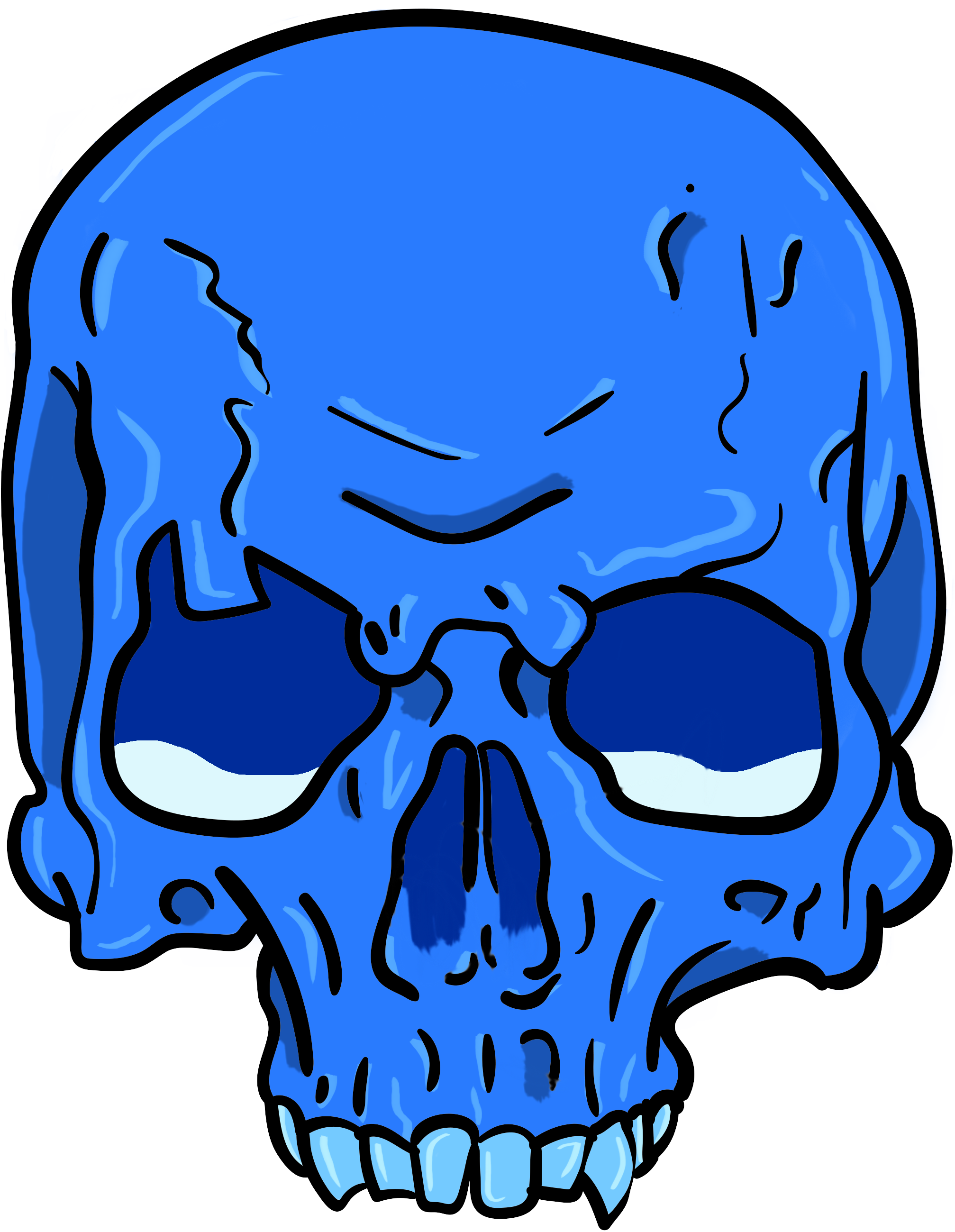 Sad Skull by skALetons on DeviantArt
