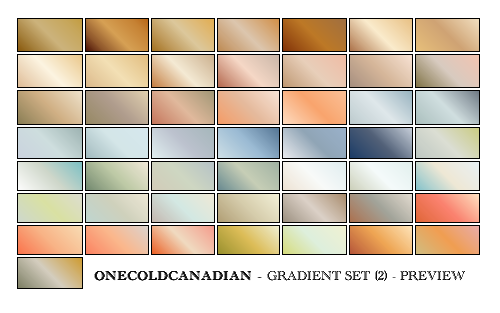 PSP7 Gradients - Set 2 by onecoldcanadian on DeviantArt
