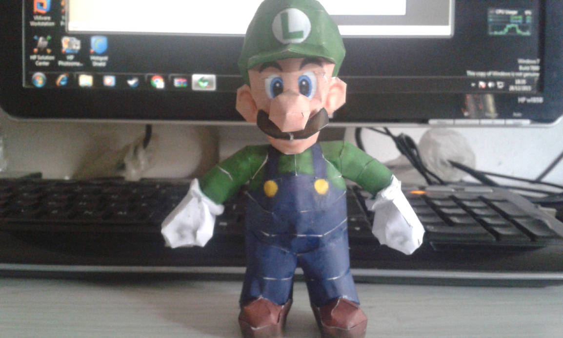luigi papercraft pdf by ART-STEVAN on DeviantArt