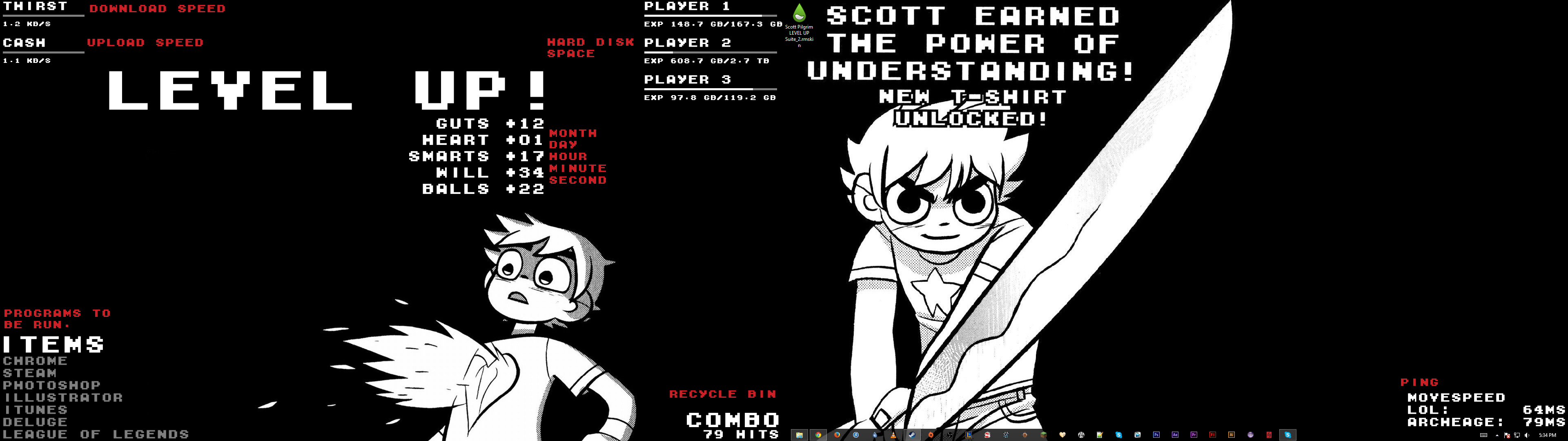 Scott Pilgrim Wallpaper Level Up
