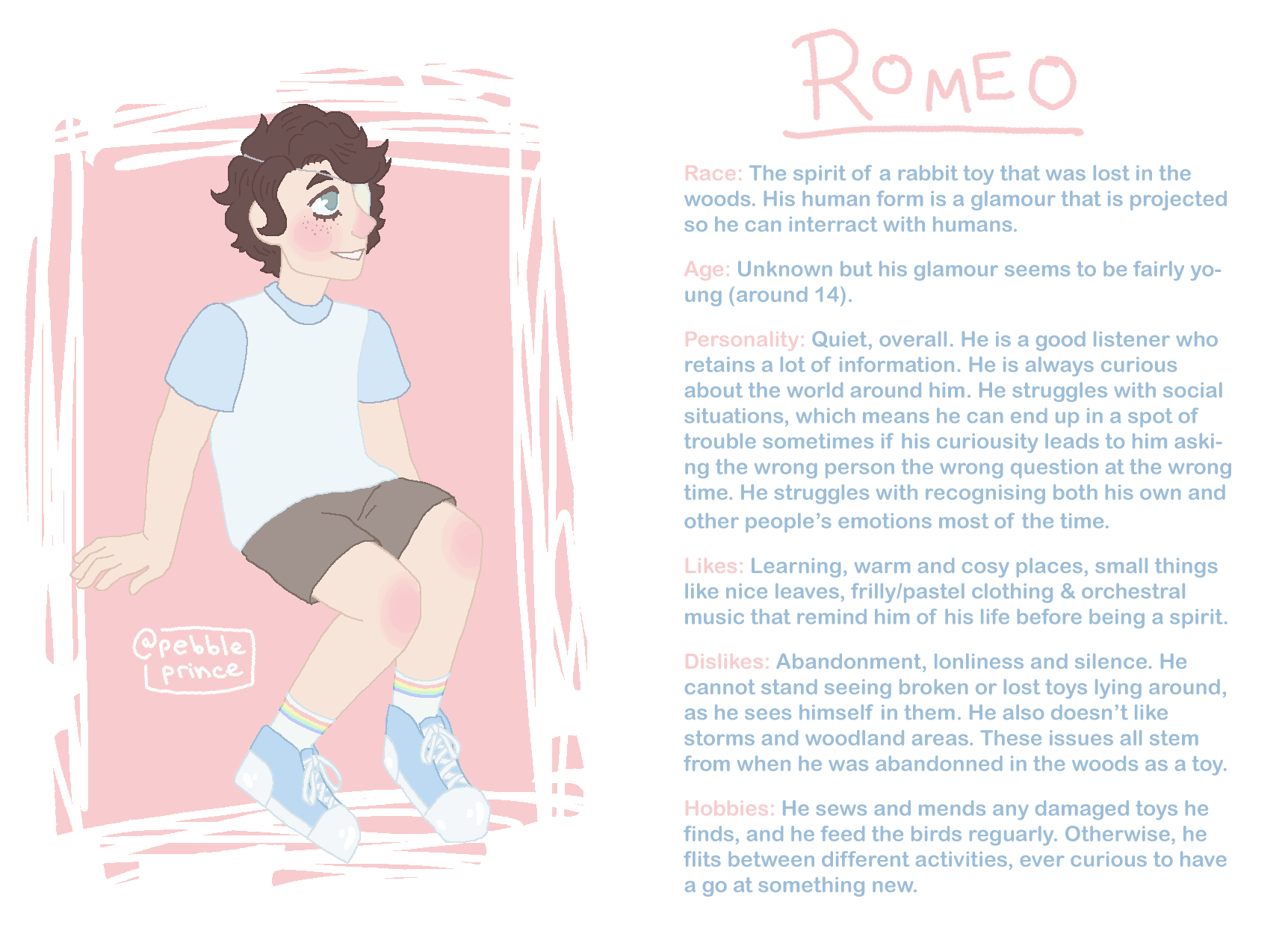 Romeo's Character Sheet ((Critique Wanted!!)) by gh0stlykid on DeviantArt