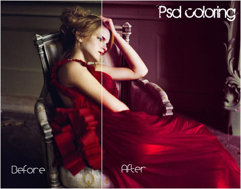 PSD Coloring -004 Red by imabitchsowhat on DeviantArt