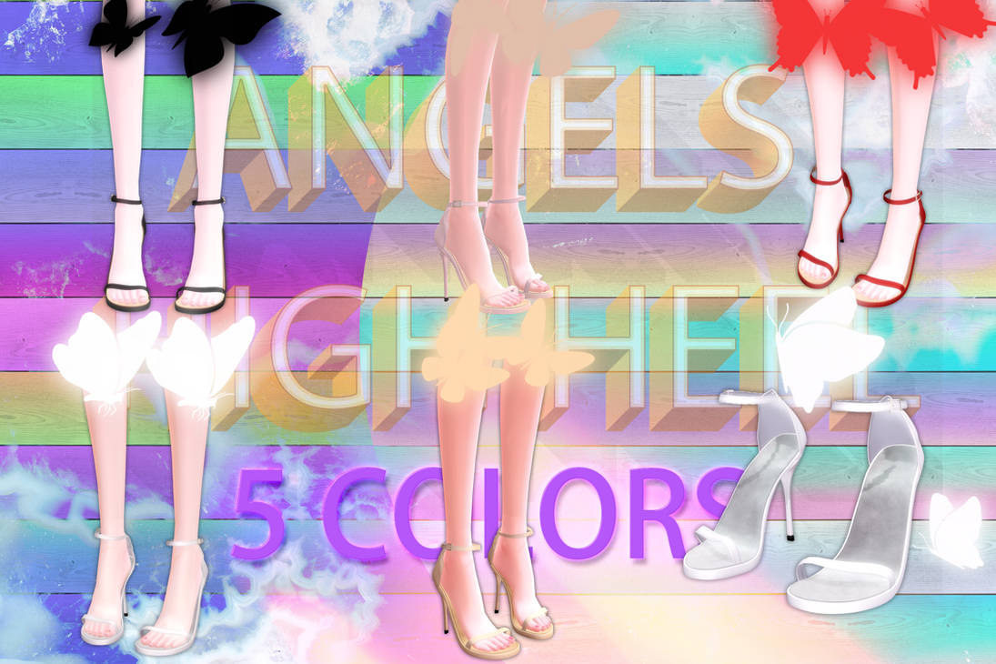 Angels high heel pack by xuwuyeguang on DeviantArt