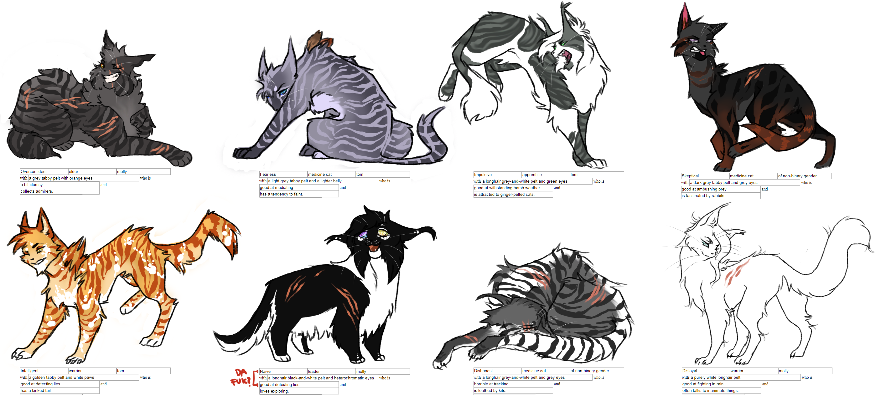 WC Generator Adopts - 2 by Puffasto on DeviantArt