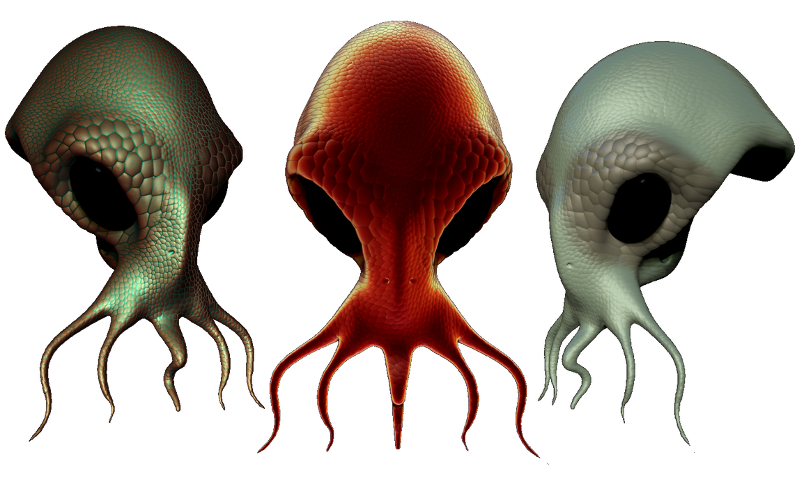 squid Aliens by zyrcis on DeviantArt