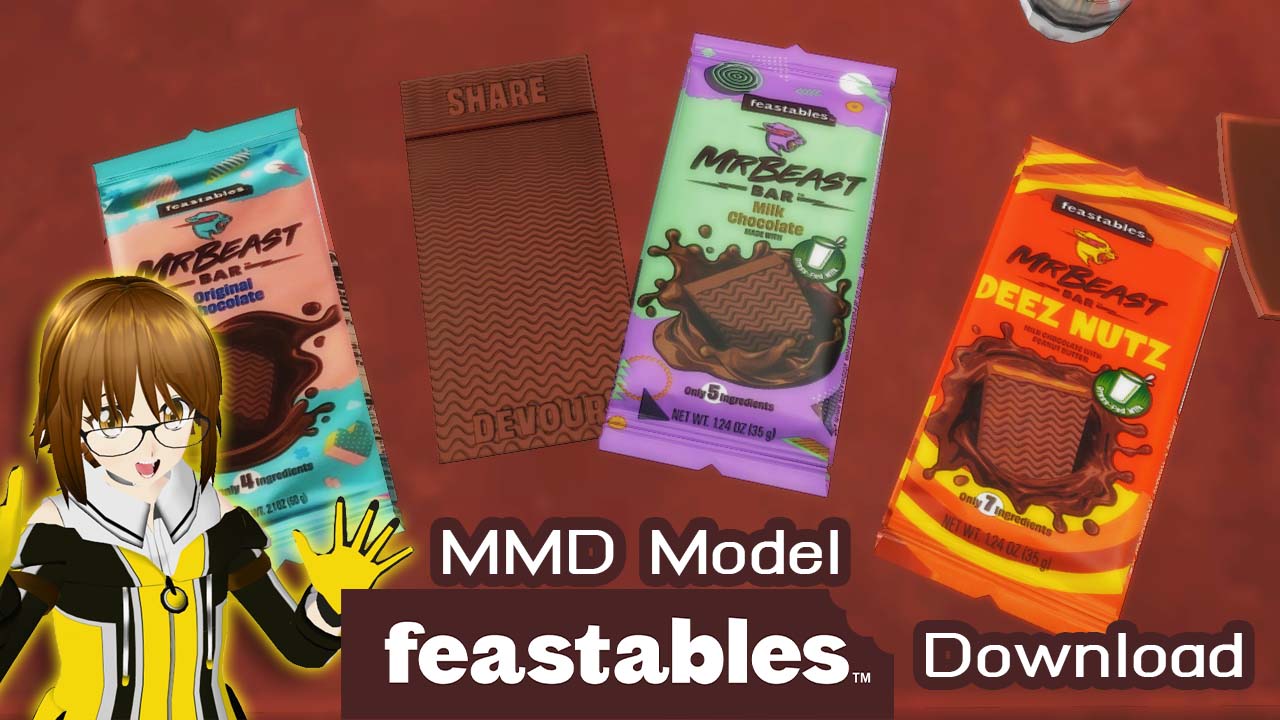 MMD Feastables - Mr.Beast Chocolate [Model DL] by mikukuregel on DeviantArt