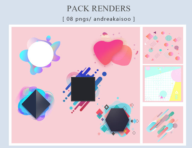 Pack Render-oneclickandrea-#3 by andreakaisoo on DeviantArt