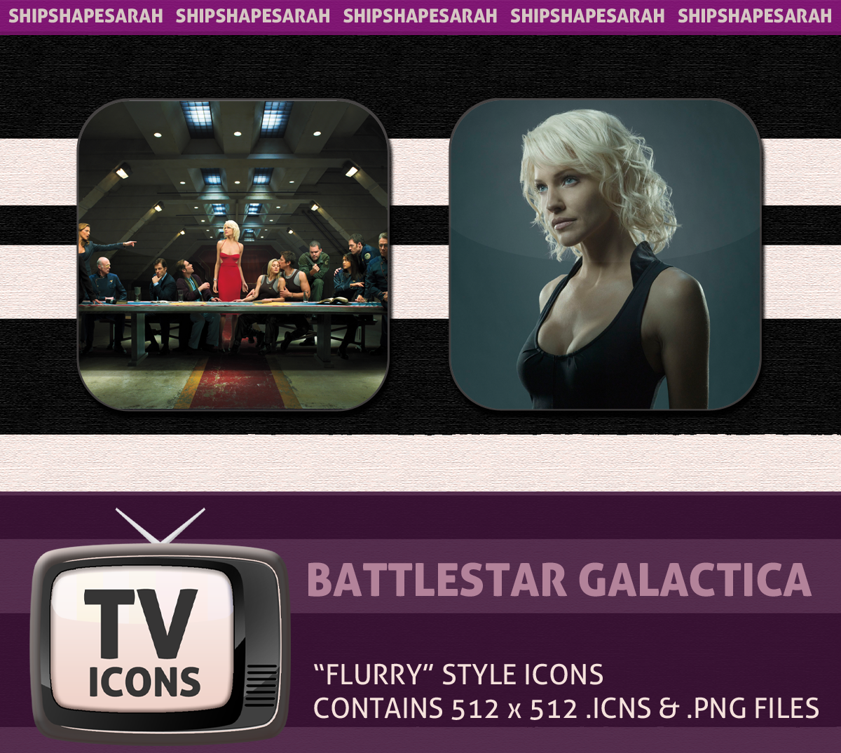 Battlestar Galactica Flurry Icon Set by shipshapesarah on DeviantArt