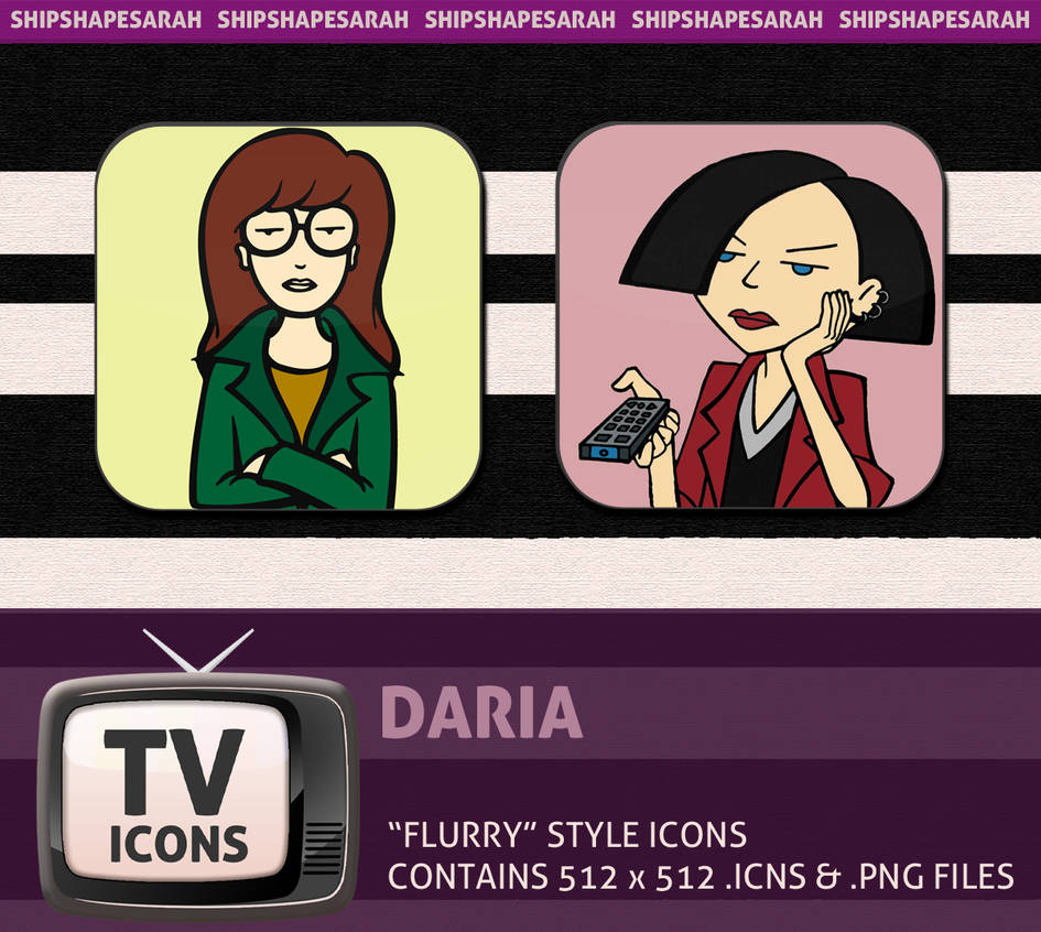 Daria Flurry TV Icon Set by shipshapesarah on DeviantArt